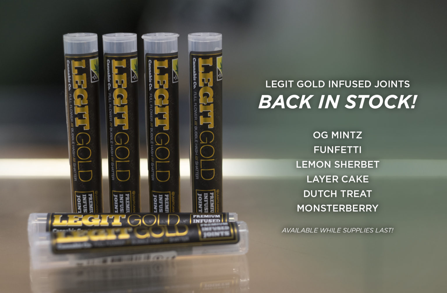 Legit Gold Infused Joints are BACK! - Agate Dreams